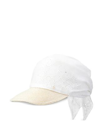 Maison Michel chapeau Pema en dentelle - Blanc