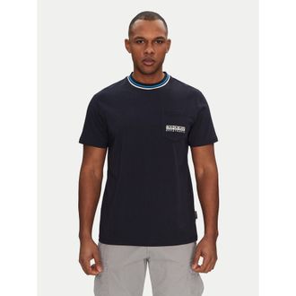 Napapijri T-Shirt S-Murlo NP0A4IEJ1761 Dunkelblau Regular Fit