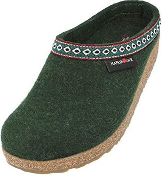 Haflinger Chaussons Mixte Adulte Grizzly Franzl 711001, Pointure:38 EU, La Couleur:Vert