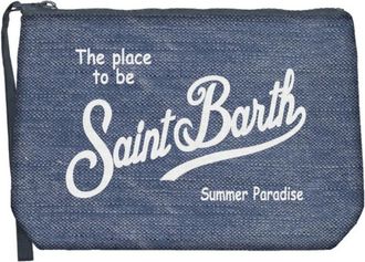MC2 Saint Barth Femme, Sacs, Bleu, Taille: ONE Size Pochettes