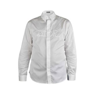 Dior Logo-besticktes Hemd - - Shirts - Herren - Wei&szlig; - 2XL