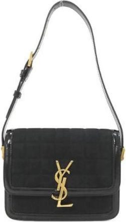 Saint Laurent Pre-owned Sac bandouli&egrave;re Solferino Petit en cuir - Femme - Pre-owned - Noir - Taille: ONE Size