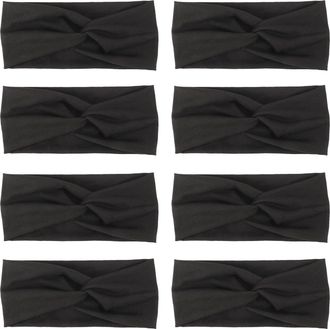 Dreshow 8 St&uuml;ck Damen Stirnband Kopfband Haarband Turban Elastische Stirnband Haarb&auml;nder Haarschmuck f&uuml;r M&auml;dchen