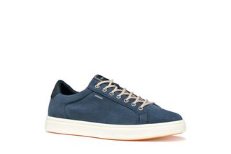 Geox Sneaker GEOX, Herren, Gr. 40, navy, Synthetik, Textil, Basic, Schuhe Sneaker, Freizeitschuh, Halbschuh, Schn&uuml;rer mit Logo-Aufn&auml;her an der Schuhzunge