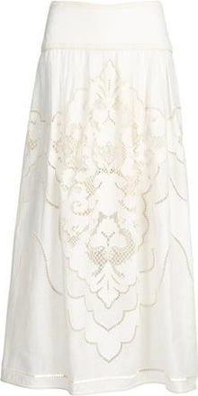 Zimmermann Jupe dentelle fluide en lin