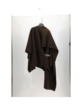 Dior Womens Cape Cashmere Brown (capra Hircus) Coat