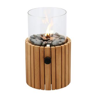 Cosi scope Gaslaterne Holz - Stahl/Teakholz - 18 x 18 x 30 cm - Braun