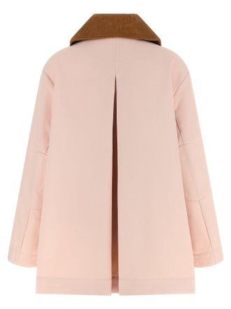 Ganni Corduroy Collar Twill Jacket - Pink
