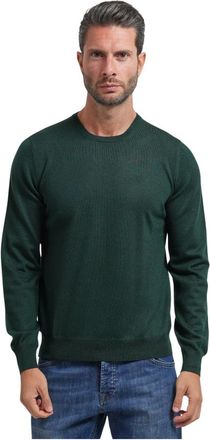 Gran Sasso Pull &agrave; col rond - Homme - Pulls - Vert - Taille: 3XL