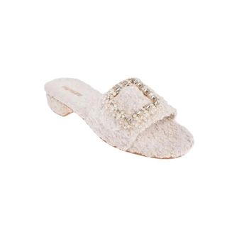 Emanuela Caruso Capri Femme, Chaussures, Gris, Taille: 36 EU Manon Slipper