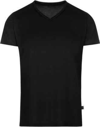 Trigema Damen T-Shirt V-Shirt, Einfarbig, Gr. 40 (Herstellergr&ouml;&szlig;e: M), Schwarz (schwarz 008)