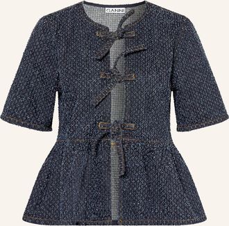 Ganni Jeansbluse blau
