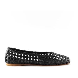 Paloma Barcel&oacute; Ballerina-Slipper aus gewebtem Leder - - Shoes - Damen - Schwarzk - 39 EU