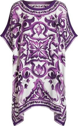 Dolce & Gabbana Femme, Robes, Multicolore, Taille: 38 FR Kaftan Imprim&eacute;