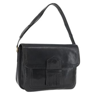 Saint Laurent Sac bandouli&egrave;re en cuir doccasion - Femme - Pre-owned - Noir - Taille: ONE Size