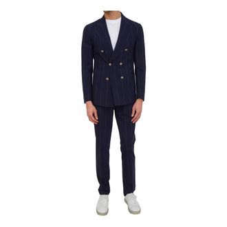 Eleventy Zweireiher-Anzug - - Suits - Herren - Blau - L