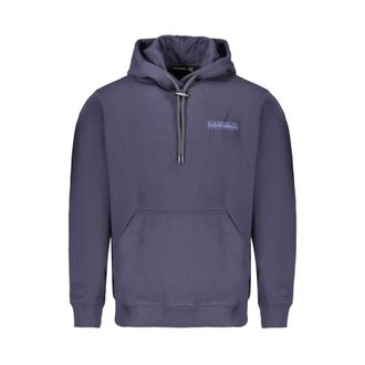 Napapijri Homme, Sweatshirts et sweats à capuche, Bleu, Taille: 2XL Sweat à Capuche en Coton Bleu