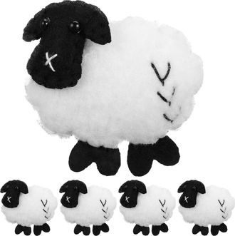Artibetter 5 St&uuml;ck Teiliges Wollfilz Schaf Anh&auml;nger f&uuml;r DIY Basteln Schl&uuml;sselanh&auml;nger Taschenanh&auml;nger mit Liebevollem Detailreichem Design Langlebiges Material V