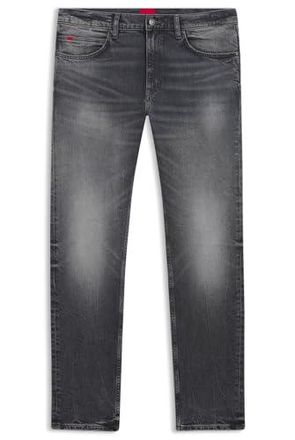HUGO BOSS Hommes 708 Jean Slim en Denim Stretch Gris