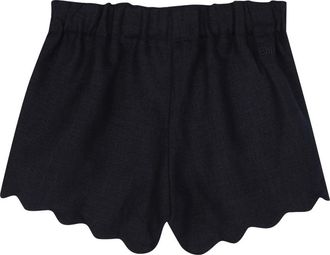 Chlo&eacute; Linen Bermudas - Blue