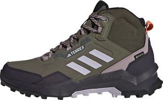 adidas Damen Terrex AX4 Mid Gore-TEX Hiking Shoes, Olive Strata/Silver Dawn/Fig, 36 EU