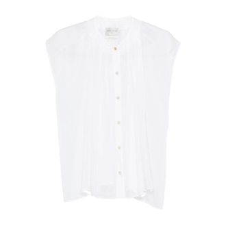 Forte_Forte Femme, Blouses et Chemises, Blanc, Taille: 42 FR My Shirt Crystal