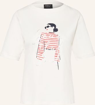 s.Oliver Black Label S.Oliver Black Label T-Shirt Mit Schmucksteinen weiss