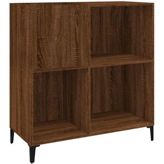 vidaXL Plattenschrank Braun Eichen-Optik 84,5x38x89 cm Holzwerkstoff - Vidaxl