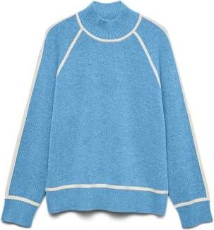 Vero Moda Vmgold Ls Pull à col Haut