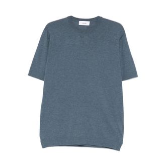 Lardini Homme, Tops, Bleu, Taille: XL Maglia girocollo in maglia manica corta
