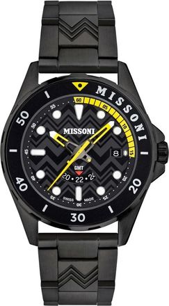 Missoni Schweizer Uhr GMT - - Accessories - Herren - Schwarzk - ONE SIZE