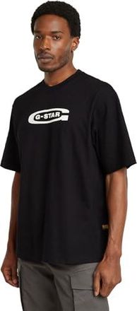G-Star G-Star Homme Old skool logo boxy regular tee, Noir (dk black D26350-C336-6484), M