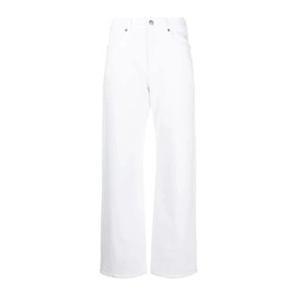 P.A.R.O.S.H. Gerades Jeans High Waist - - Jeans - Damen - Wei&szlig; - L