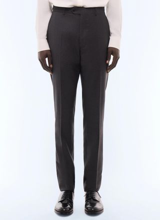 Fursac Pantalon de costume ajust&eacute; &agrave; carreaux - Taille 36 - Homme
