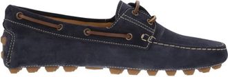 Tod's Tods Loafer - Rubber Bubble Suede Boat - Gr. 6_5 - in Blau - f&uuml;r Damen