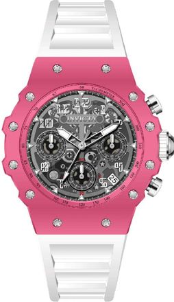 Invicta Racing 69624 Herrenuhr - Quarzwerk - Acryl mit silbernem Zifferblatt - 40 mm