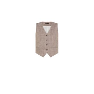 Seventy Gilet gessato in misto lino - - Suits - Damen - Beige - S