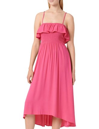 Mavi Long Dress; Watercolor floral Print