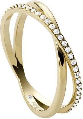 Fossil Ring Für Frauen Vintage Iconic, Höhe: 5,4mm Gold-Edelstahl-Ring, JF03752710