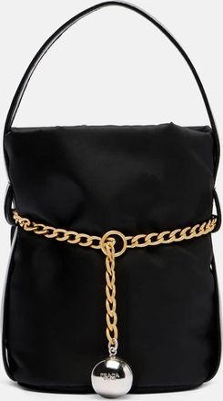 Prada Tote Bag Petit Sac aus Re-Nylon und Leder
