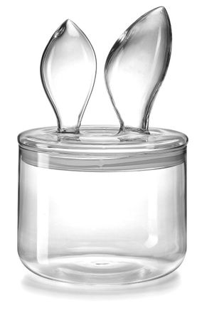 IVV bunny container with lid h-28-diam-18 transparent lt-2-5