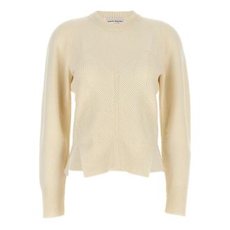 Alexander McQueen Damen, Strickwaren, Beige, SGr&ouml;&szlig;e