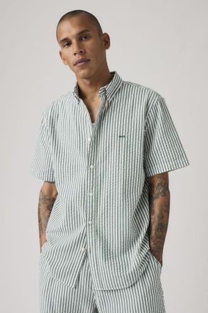 Levi's Short Sleeve Authentic Button-Down Shirt - Herren - Gr&uuml;n / Gr&uuml;n