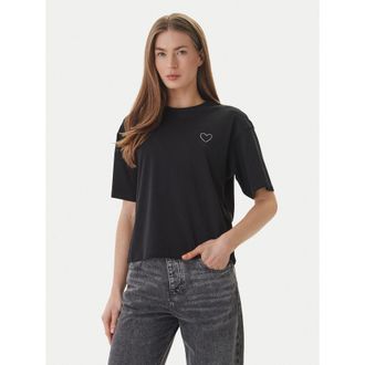 Only T-Shirt Rhine 15368901 Schwarz Boxy Fit