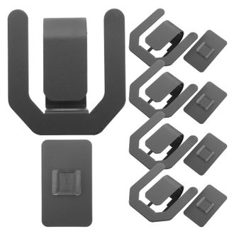 Valiclud 5 St&uuml;ck Wandmontierte Hausschuhhalter aus Kohlenstoffstahl mit Abtropfgitter Bohrfreie Installation Platzsparend f&uuml;r Badezimmer und Balkon