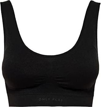 Only Only Femme Sport-bh Onpmira Seamless Bra Opus Soutien gorge de sport, Noir, S EU