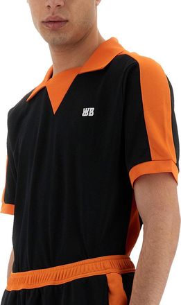 Wales Bonner Jersey Polyester Polo - Black