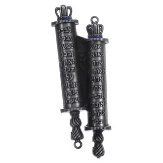 Cabilock Vintage Metal Mezuzah T&uuml;rdekoration mit Hebr&auml;ischer Schriftrolle Kunstvolle Wanddeko f&uuml;r T&uuml;rpfosten J&uuml;disches Mitzvah Geschenk Retro Stil Einfache Mon
