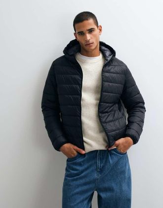 Jack & Jones doudoune &agrave; capuche noire