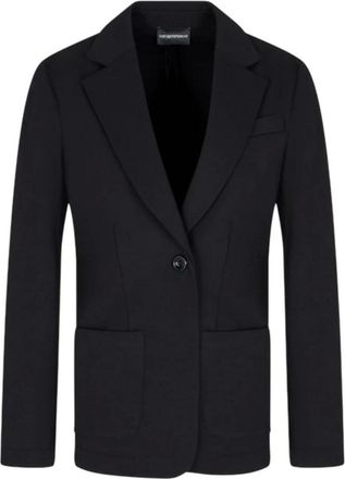 Emporio Armani Femme, Vestes, Noir, Taille: 46 FR Blazer